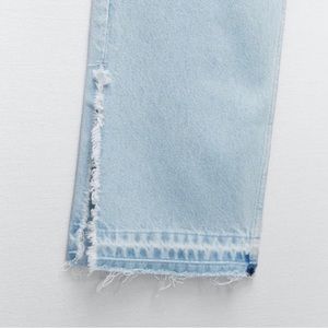 Zara | Jeans | Mid Rise Jeans With Five Pockets Washed Effect ...